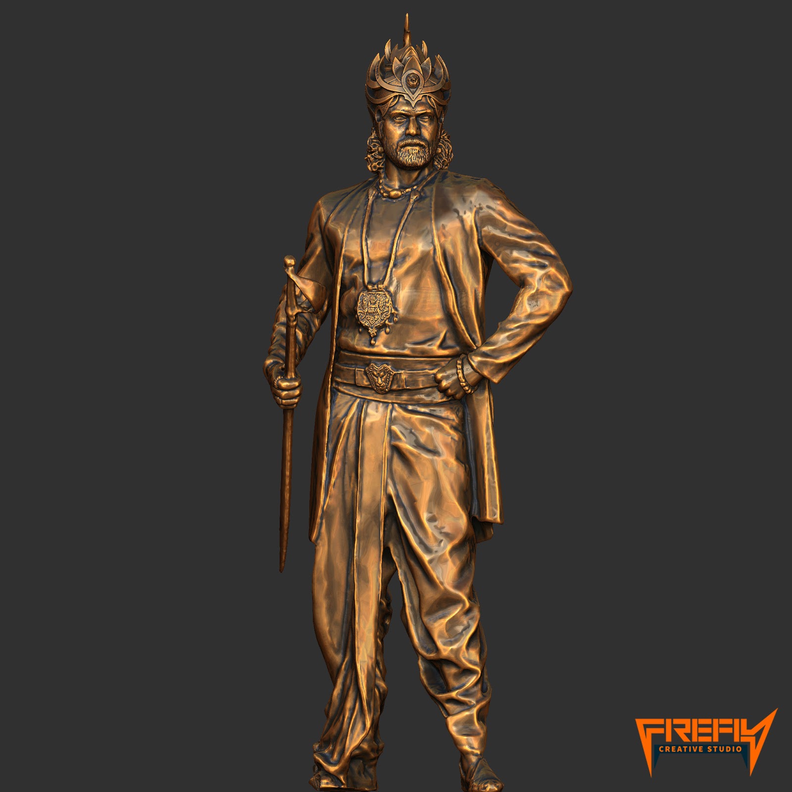 Golden sands of art: BAHUBALI
