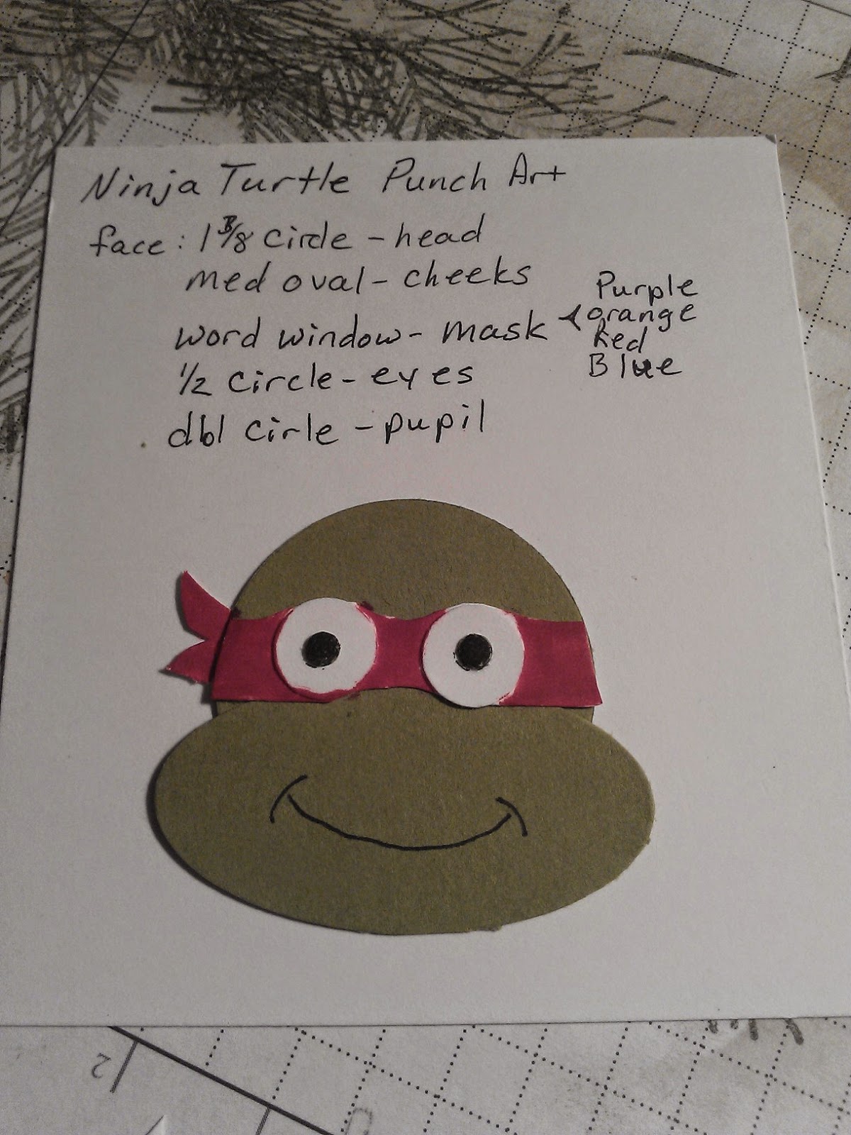 Scrappy Stampy Stuff: Teenage Mutant Ninja Turtle Inspired Birthday Card