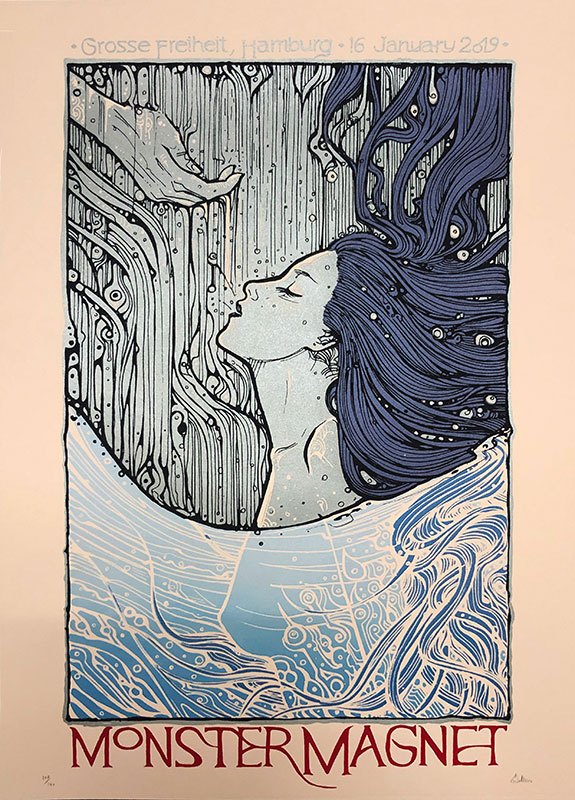 INSIDE THE ROCK POSTER FRAME BLOG: Malleus Monster Magnet Hamburg ...