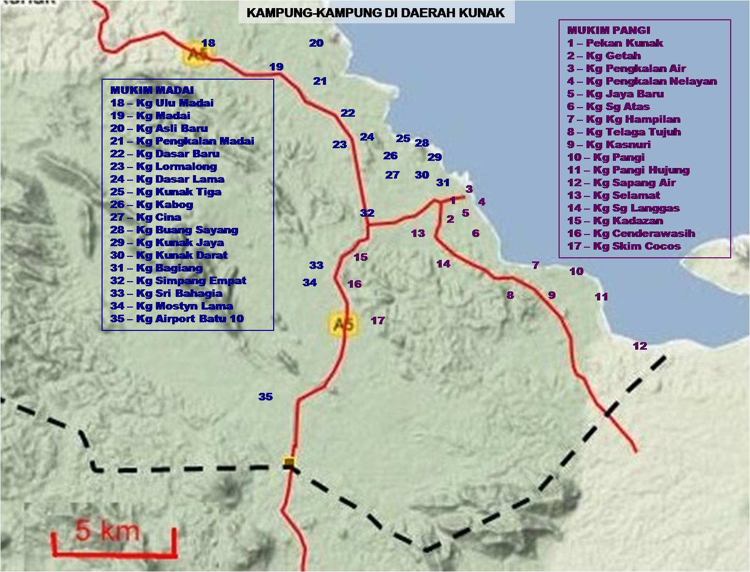 Kunakians: Kampung-Kampung di Daerah Kunak