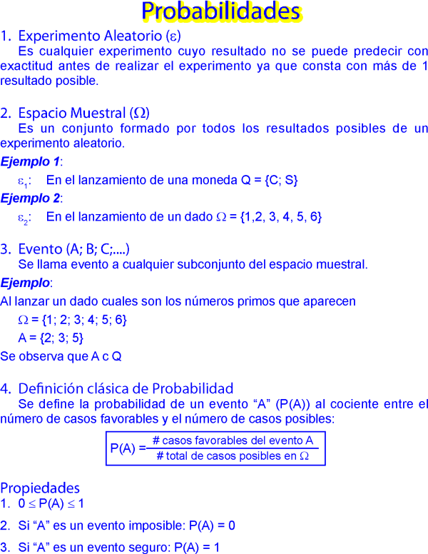 CÁLCULO DE PROBABILIDADES FÓRMULAS Y EJEMPLOS RESUELTOS PDF