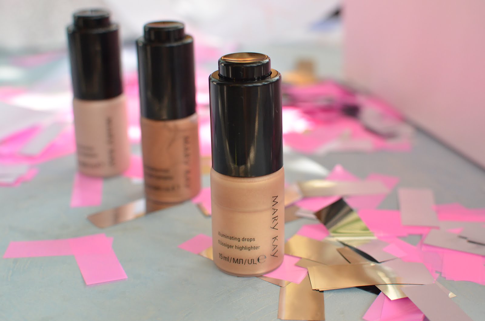 MARY KAY Illuminating drops: Golden Horizon, Silver Sands, Bronze light ...