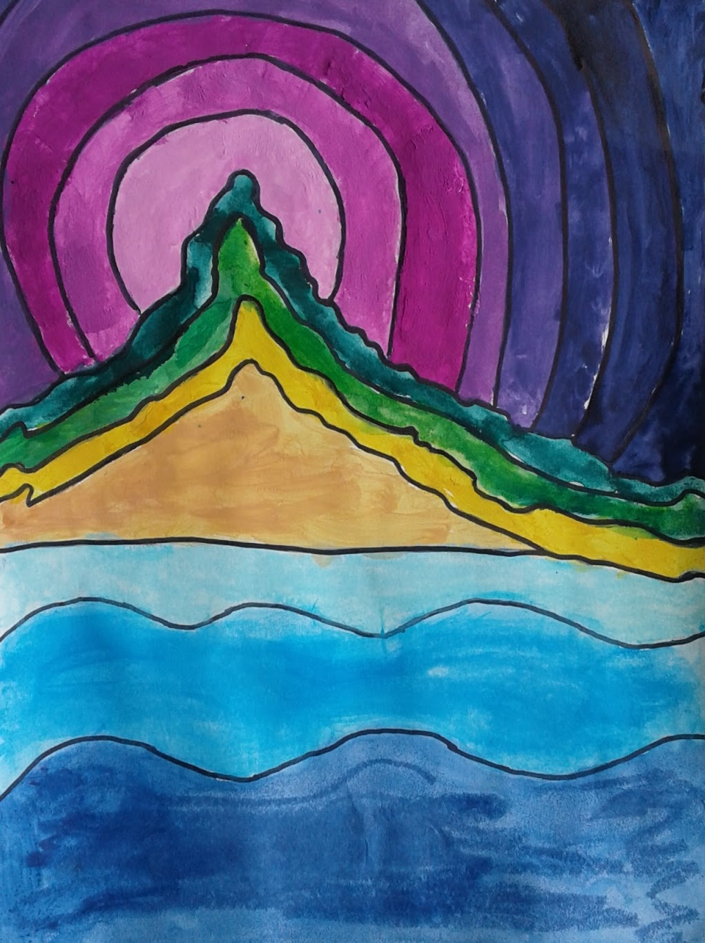 a faithful attempt: Ted Harrison Style Paintings