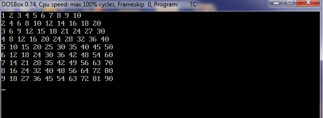 C++ Programing ..!: Program to print table from 1 to 9 using for loop ...