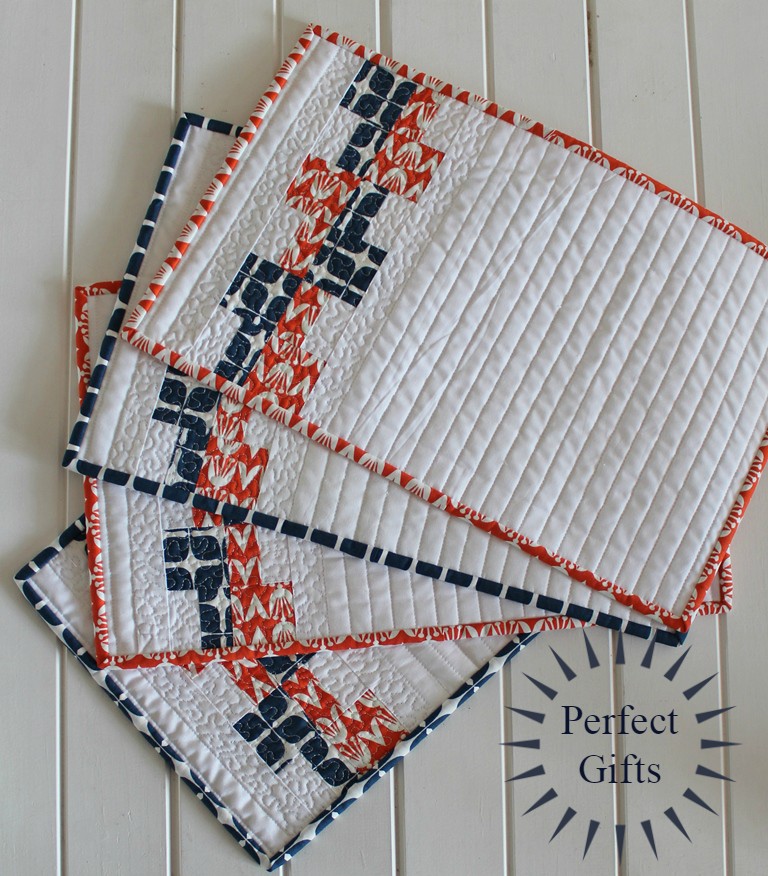 {Free Pattern} Geo Placemats + Blush Fabric Blog Tour - Threadbare ...