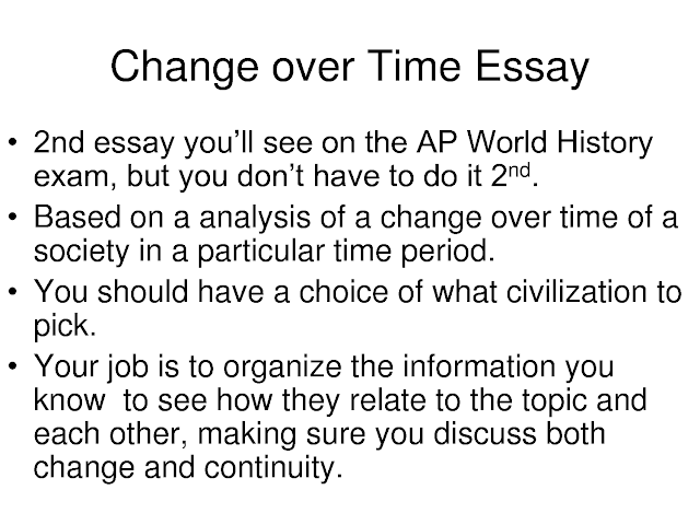 World History Advanced Placement with Mr. Duez: CCOT Prep