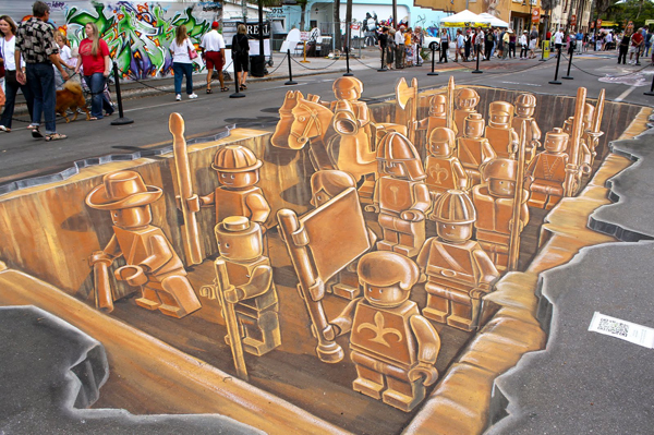 Bytes: Street Art: Lego