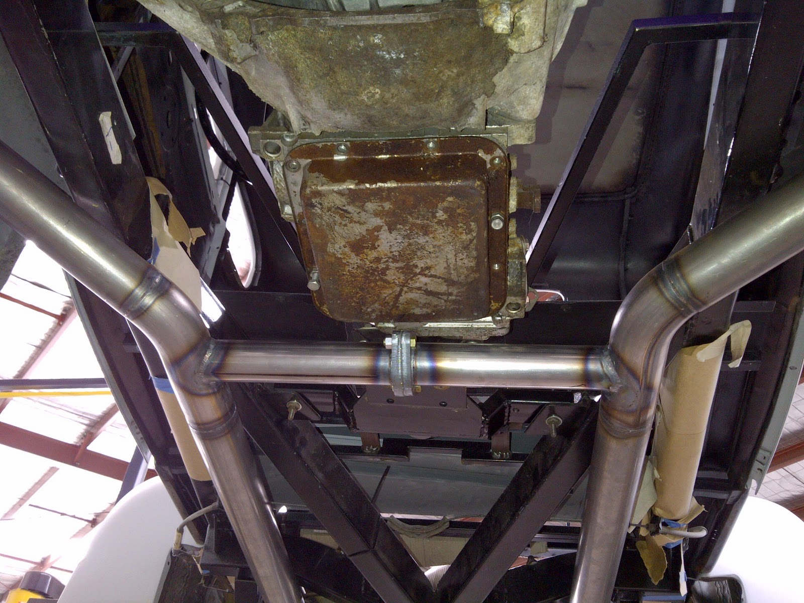1930 Ford Model A Coupe build up: More exhaust work. 25/09/11