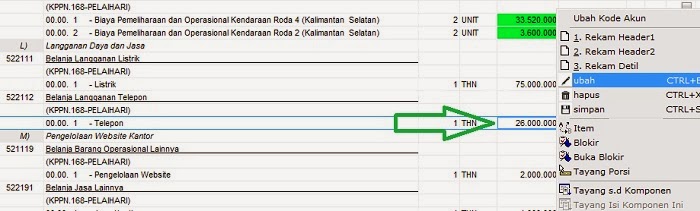 Cara Revisi POK RKAKL DIPA 2014