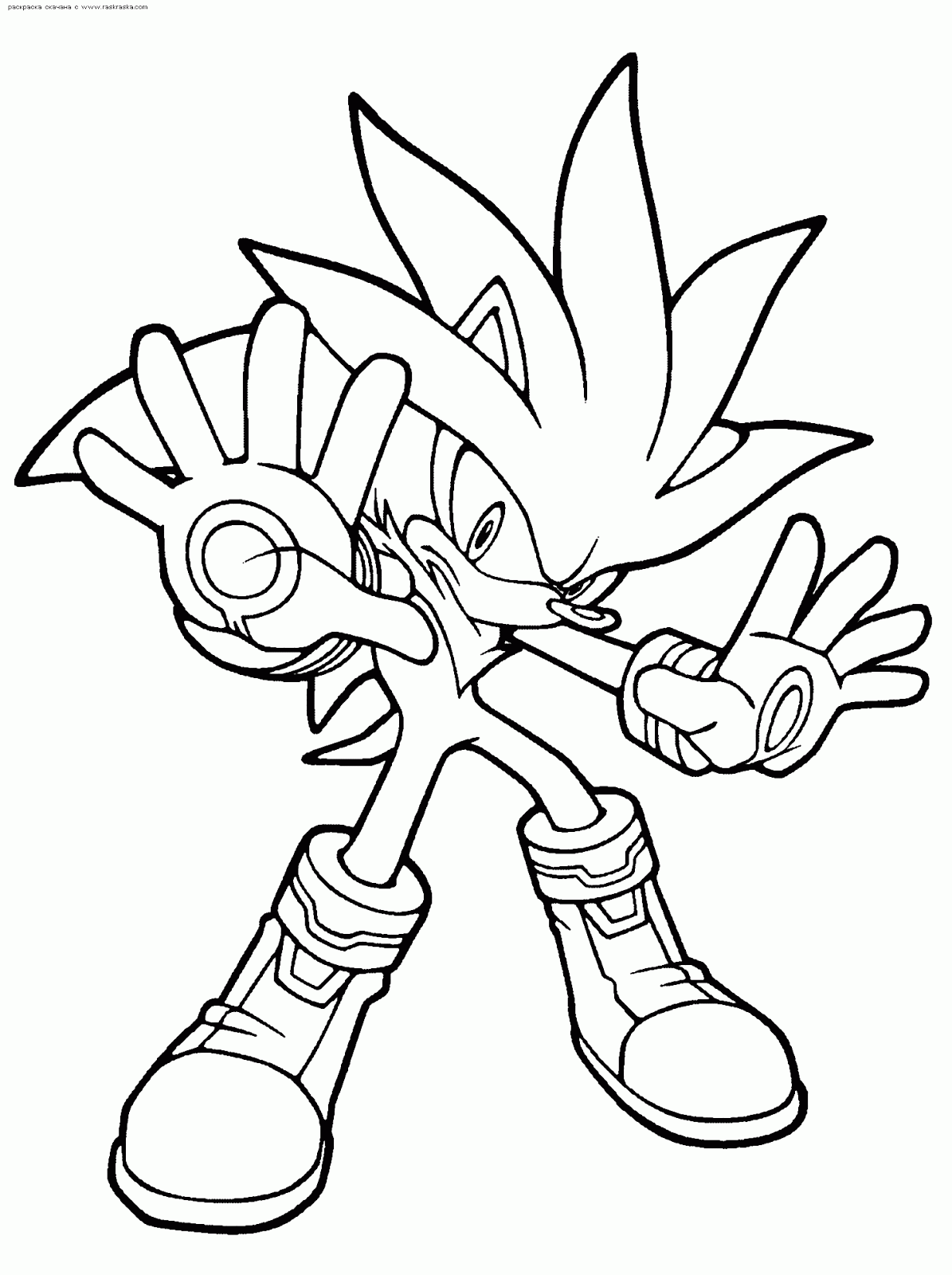 Desenhos do Shadow the Hedgehog para Colorir