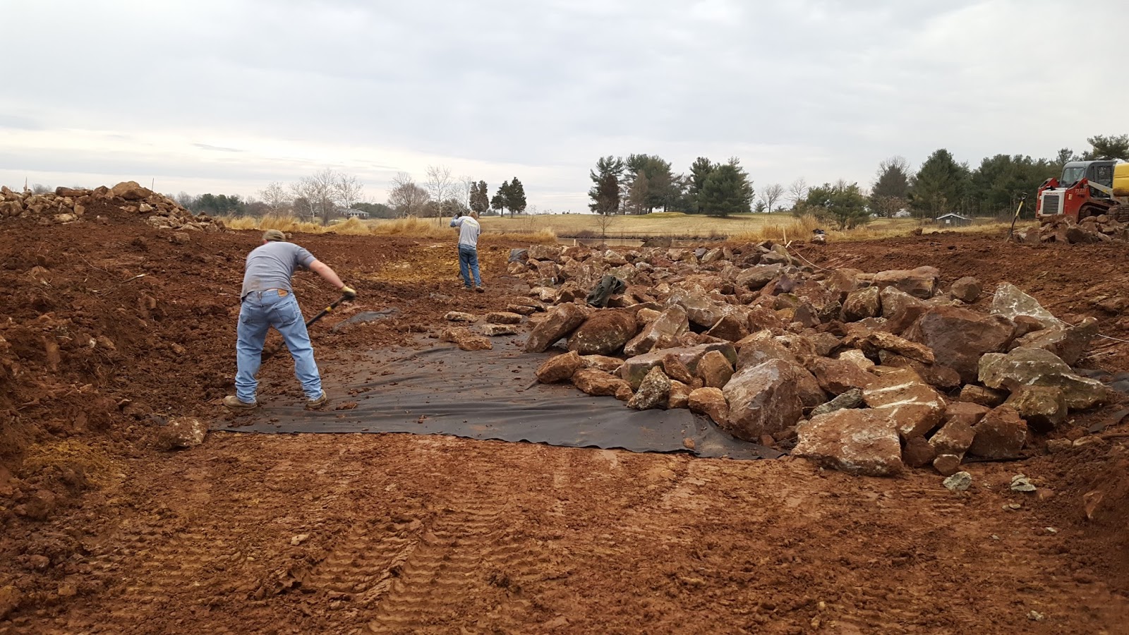 Chantilly National Golf and Grounds: SPILLWAY RIP RAP PROJECT UPDATE 2/3/17