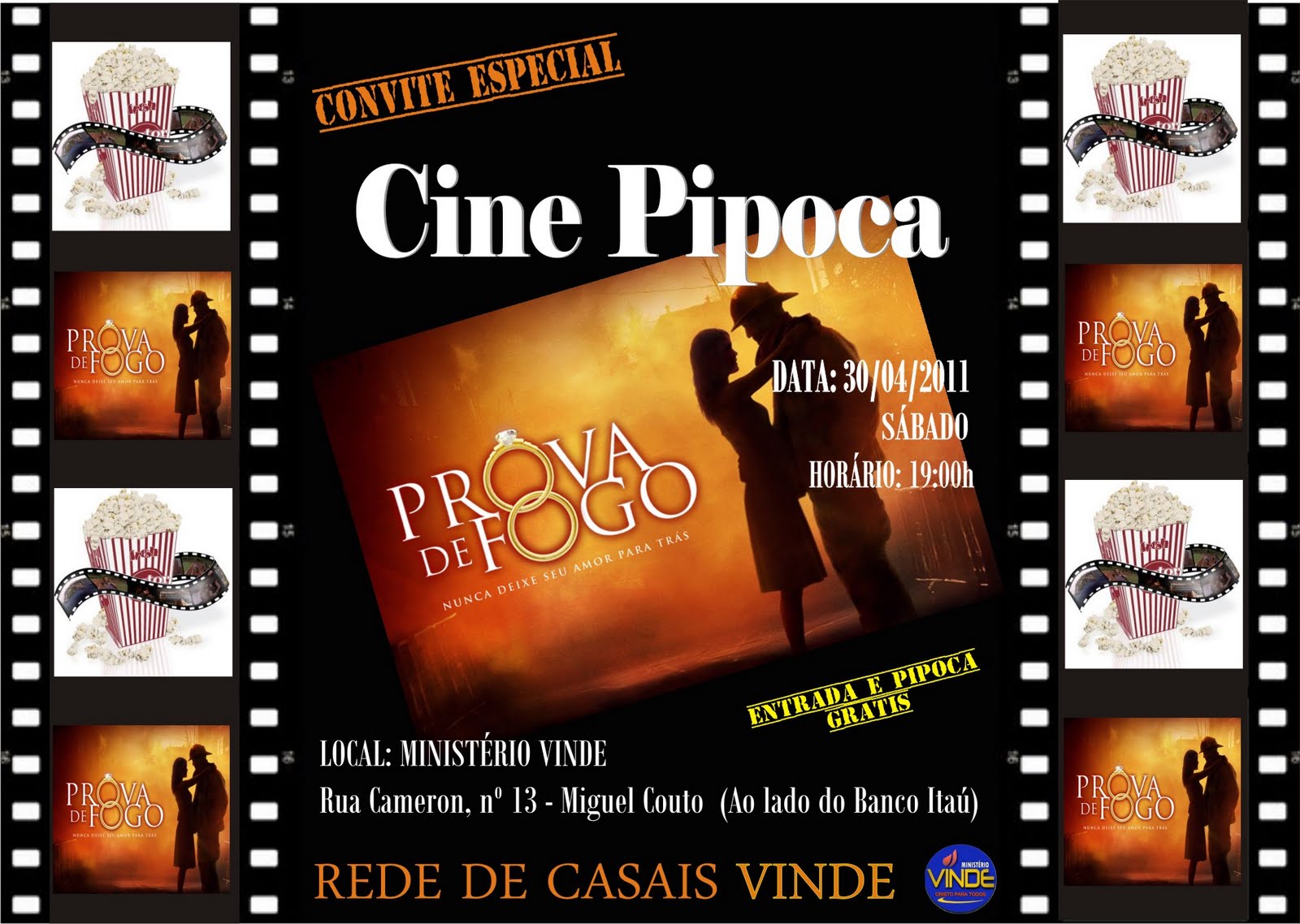 Artes no CorelDRAW: CINE PIPOCA CASAIS