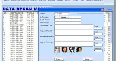 Contoh Desain Formulir Rekam Medis