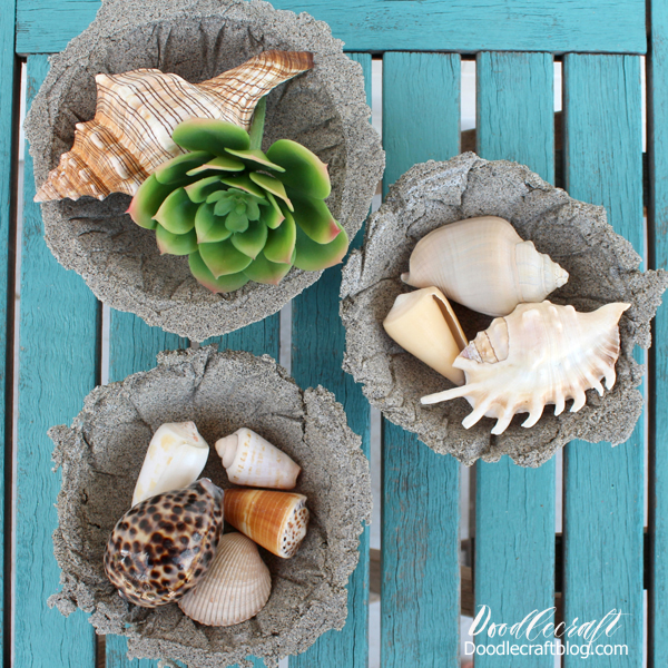 Beach Sand Trinket Dish DIY using Plaid's Mod Podge Ultra