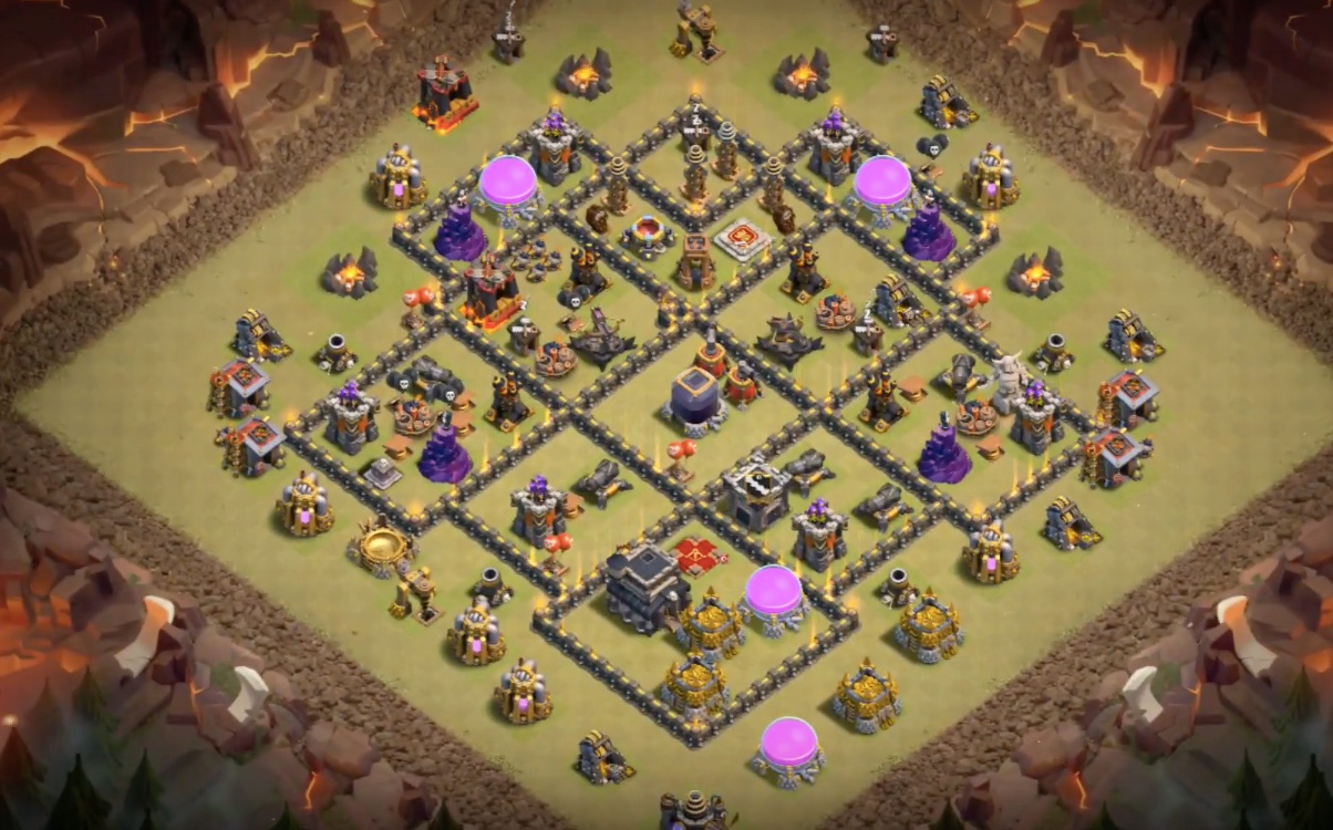 base th 9 terbaru dengan bomb tower terbaik dan terkuat - clashers blog