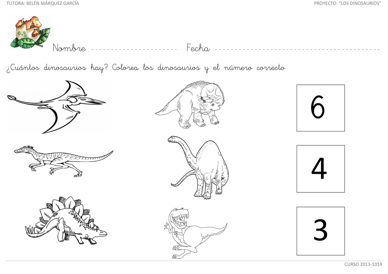RECURSOS Y ACTIVIDADES PARA EDUCACIÓN INFANTIL: LOS DINOSAURIOS