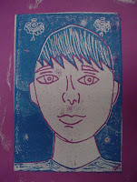 Mrs. Knight's Smartest Artists: Reductive printmaking: self-portraits