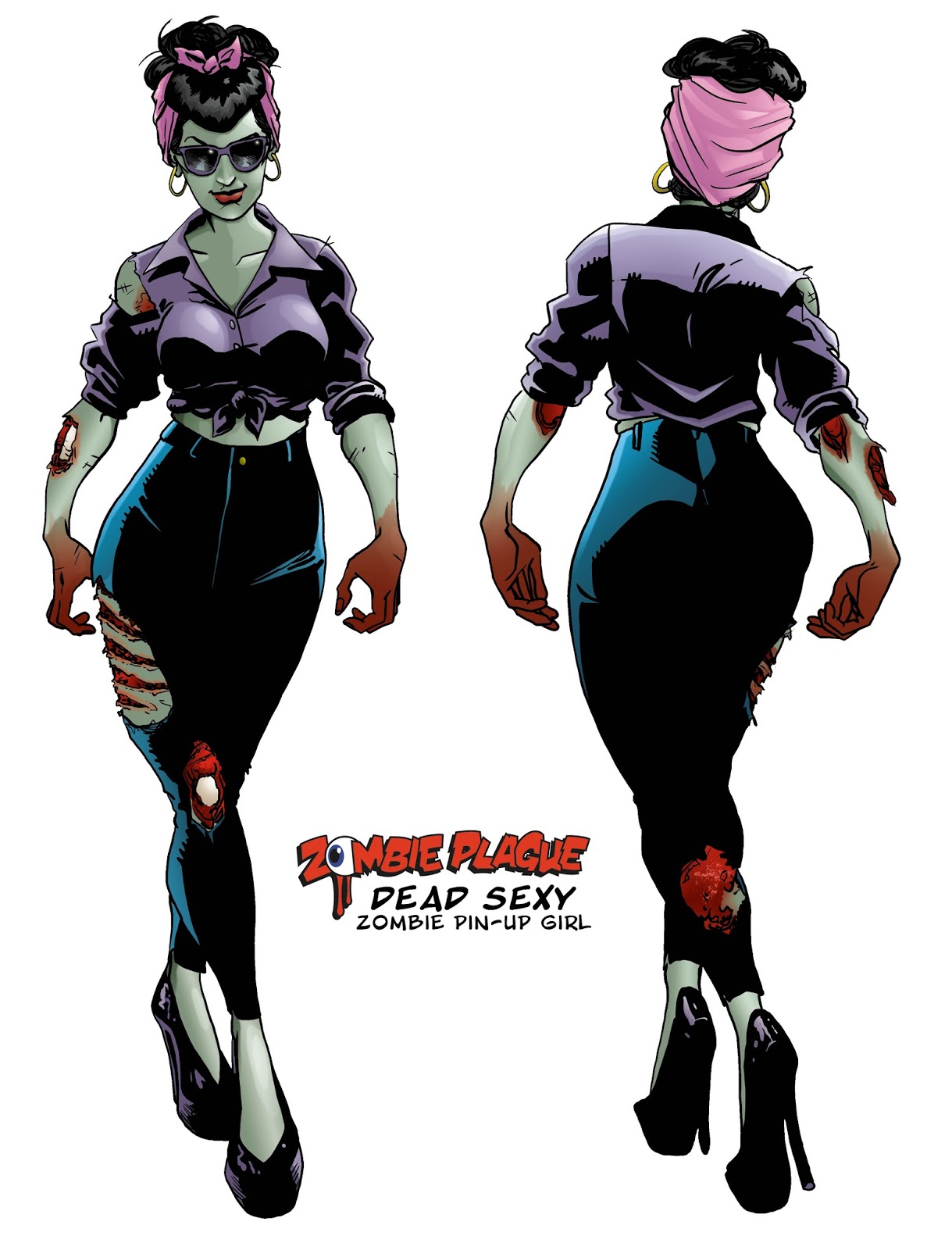 Roebeast's Magical House of Sunshine: Dead Sexy, Zombie Pin-up Girl.