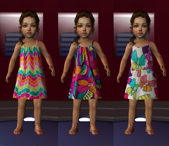 Birdgurl's Sims 2 Creations: Toddler Female Dress Collection 30