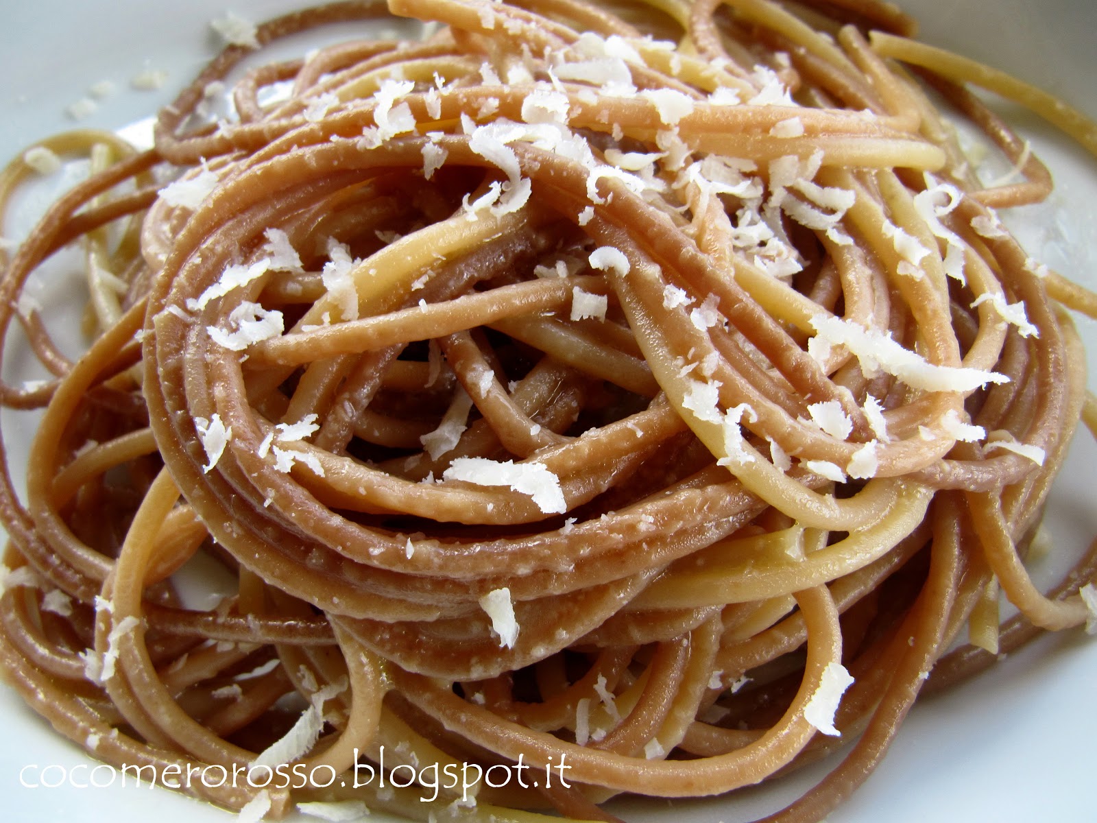 cocomerorosso: spaghetti "bruciati" e risottati