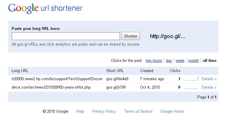 Google URL Shortener service – CandraLab Studio