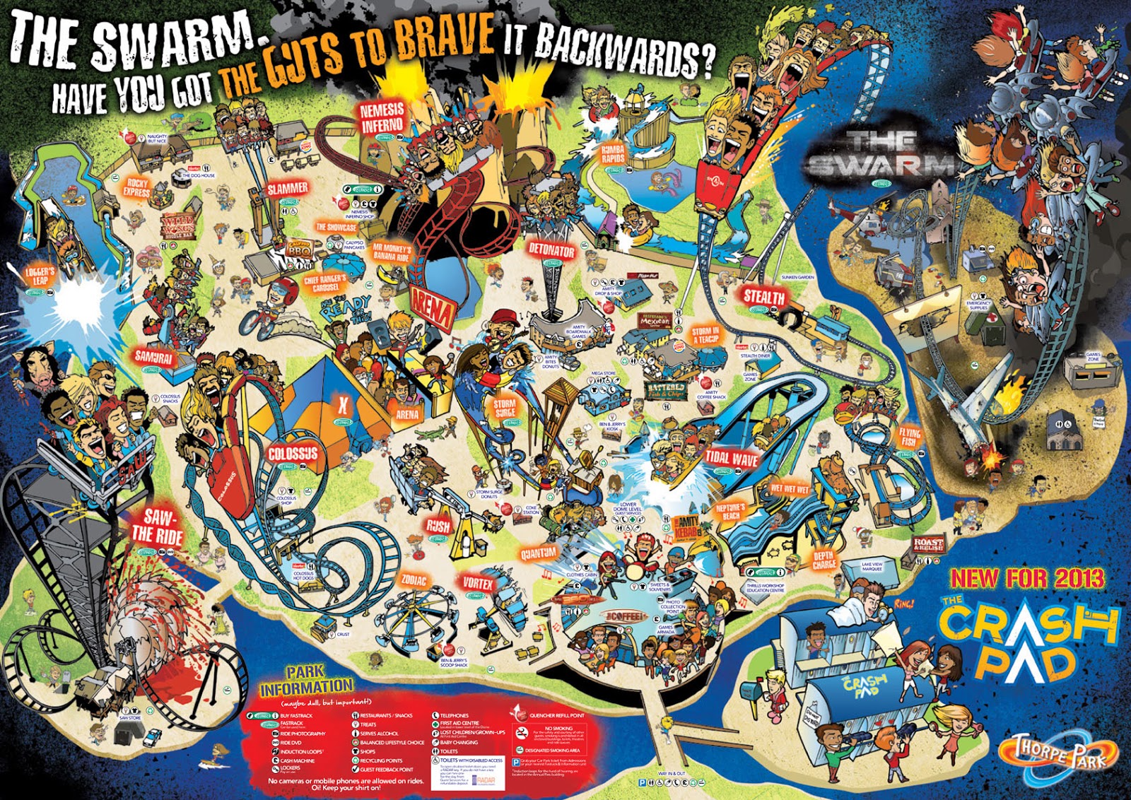 Dylan Gibson Illustration: Adventures in Thorpe Park.