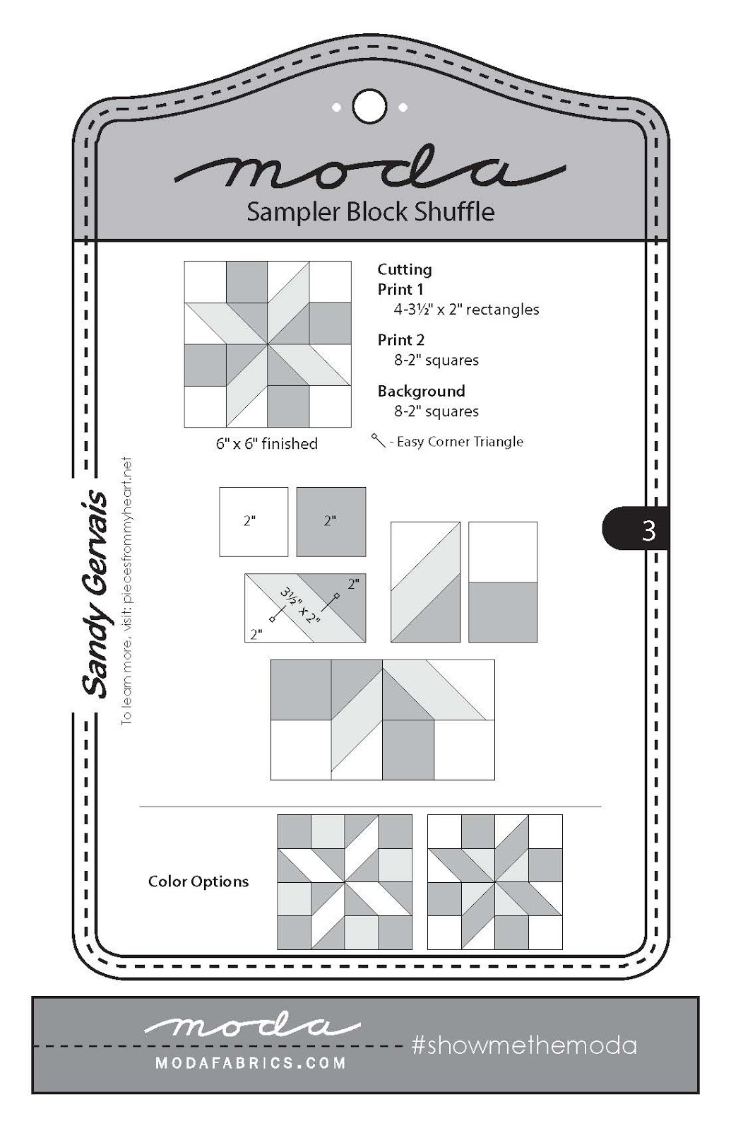 Quilters' Quarters: Moda Sampler Block Shuffle