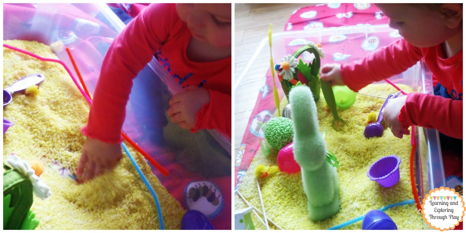 Learning and Exploring Through Play: Spring Sensory Box