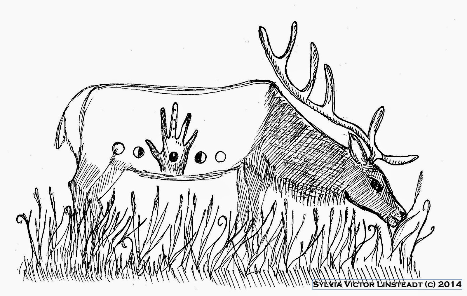 The Gleewoman's Notes: Elk Lines: The Stamps & the Story-Cases