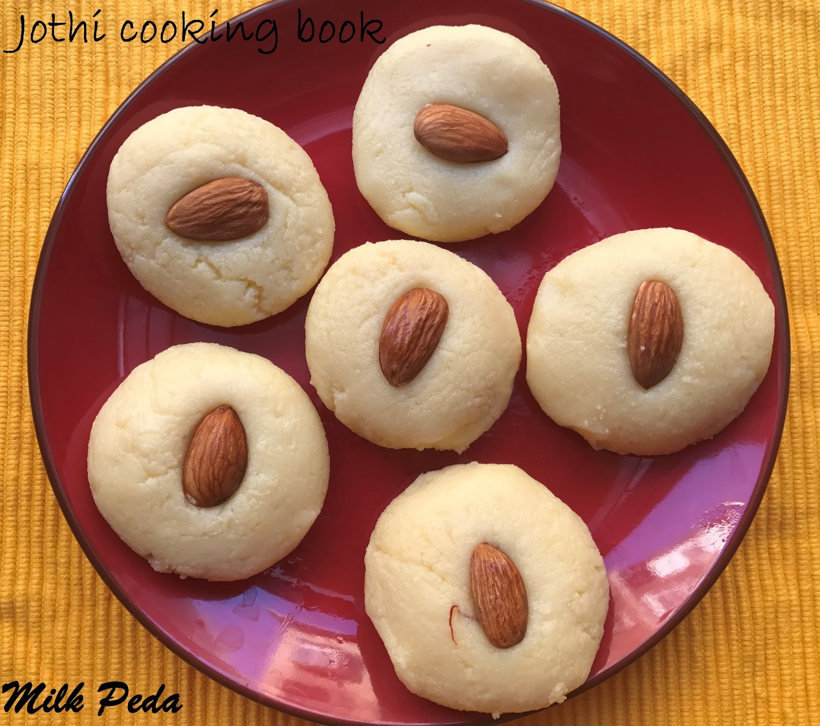 Jothi Cooking Book: 3 minute Milk Peda