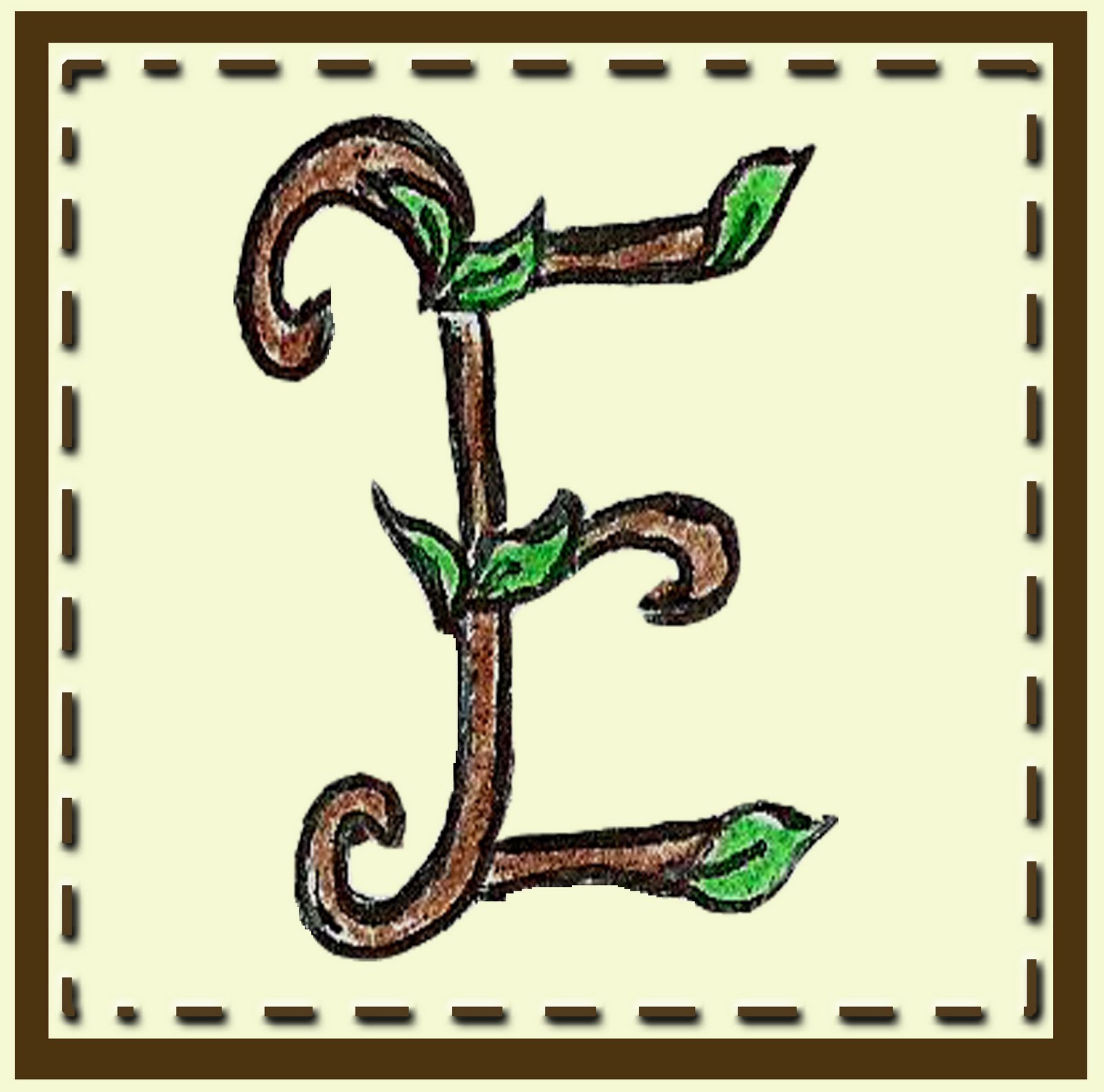 GRANNY ENCHANTED'S BLOG: "Twigs and Leaves" Free Scrapbook Alphabet ...