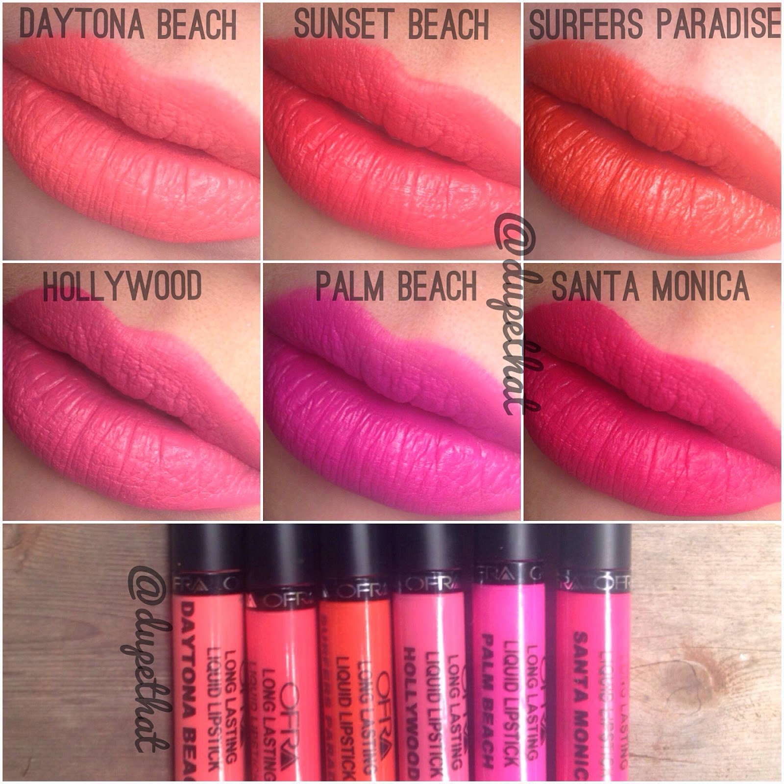 Dupethat: OFRA Cosmetics Liquid Lipstick Review