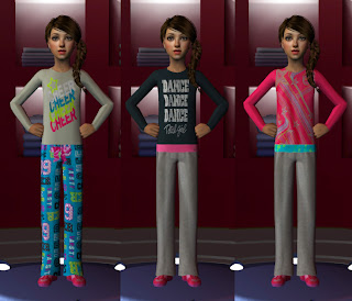 Birdgurl's Sims 2 Creations: Child Female Sleeve Outfit Collection 16