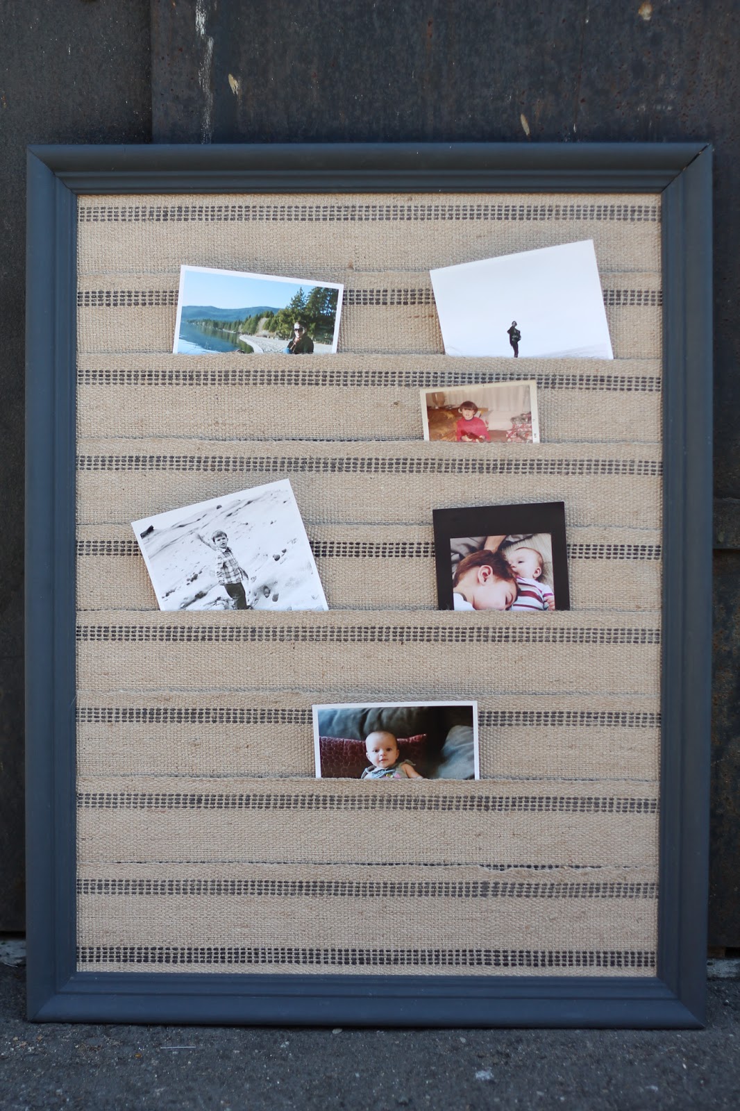 Walrus: Jute Webbing Photo Display Board -- Available as Custom Order