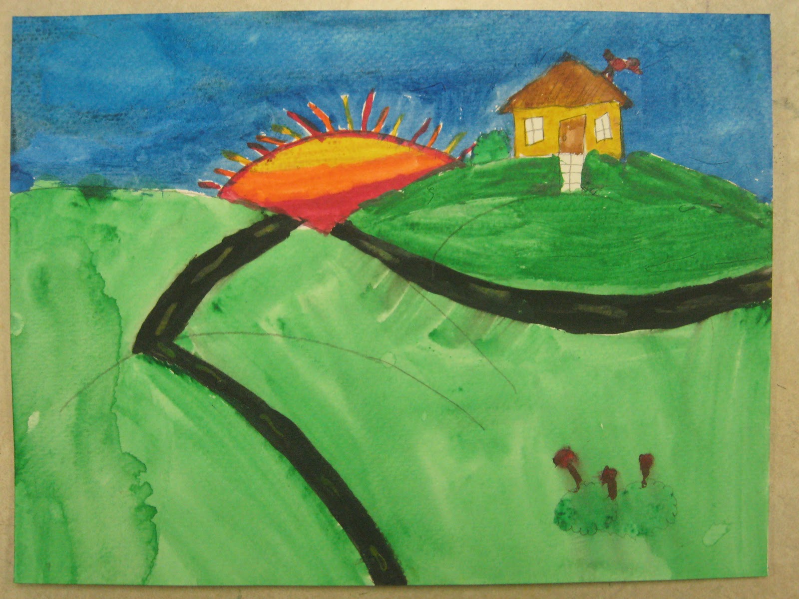 Miss Young's Art Room: 5th Grade Watercolor Landscapes