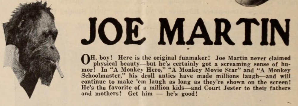 DECAYING HOLLYWOOD MANSIONS: Orangutan Joe Martin in A Monkey Hero (1921)