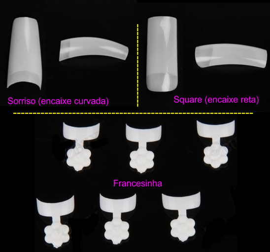 Diferenças Das Tips Para Unhas | Unha Bonita - Moda para suas unhas