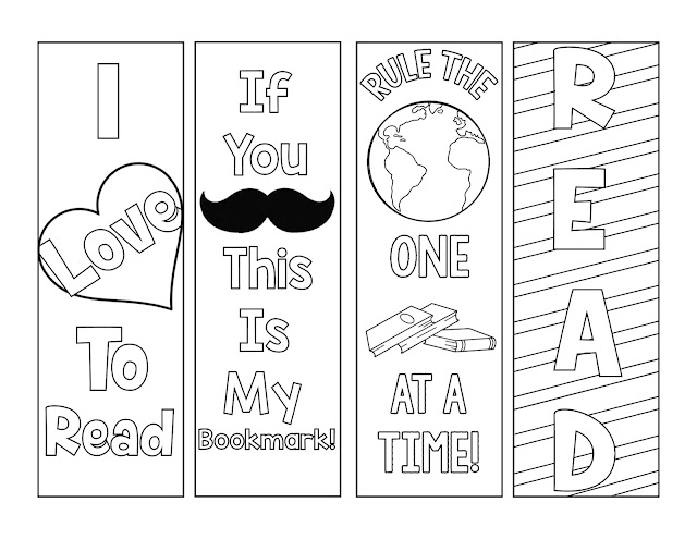 Fun Coloring Bookmarks - Coloring Paper