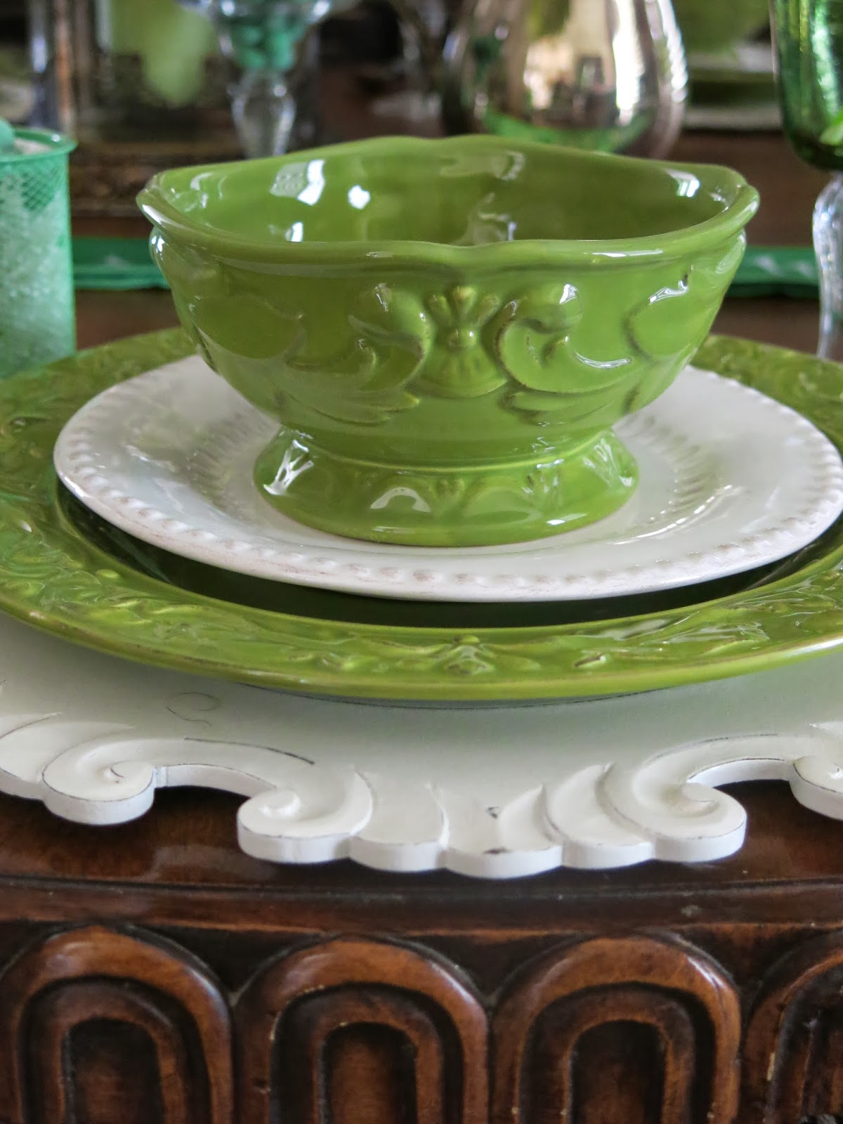 Wearin' Of The Green Table - Purple Chocolat Home