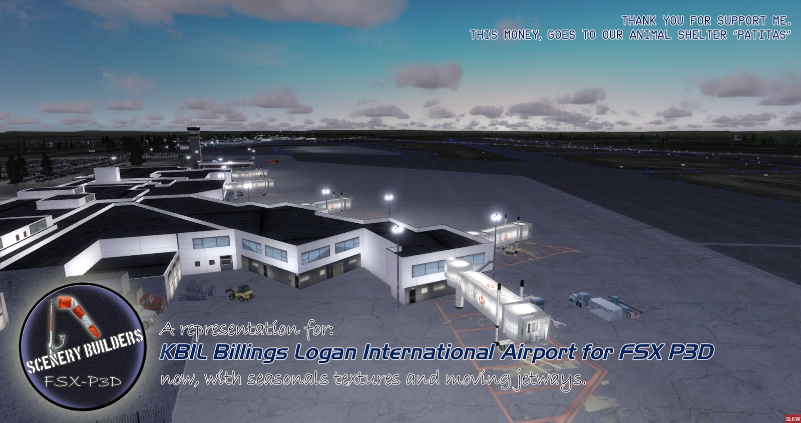 FSX, P3D, MSFS scenerybuilders.: KBIL Billings Logan International ...