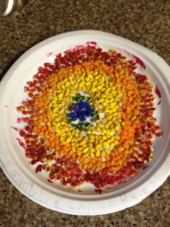 Painting on Popcorn - Art Projects for Kids