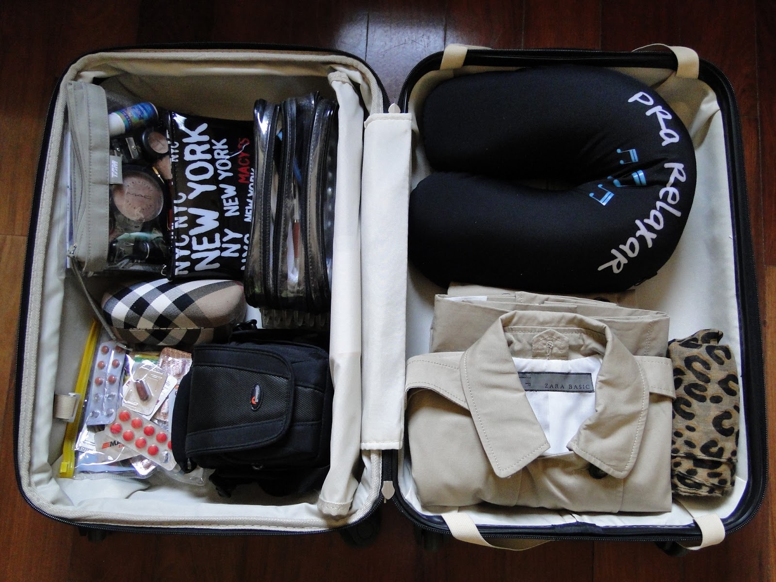 DERMAIS: MONTANDO SUA MALA DE MÃO PARA VIAGEM LONGA DE AVIÃO