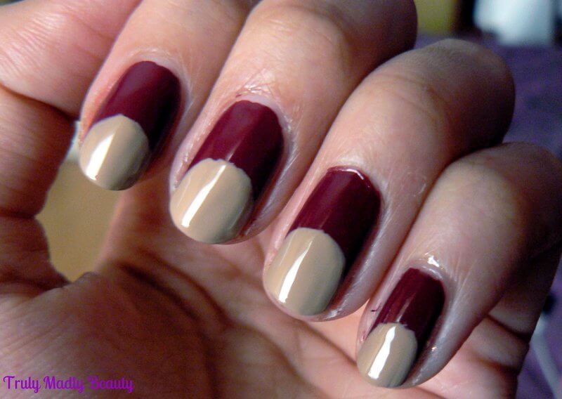 Truly Madly Beauty: NOTD - Foxy Nails with Step by Step Tutorial!