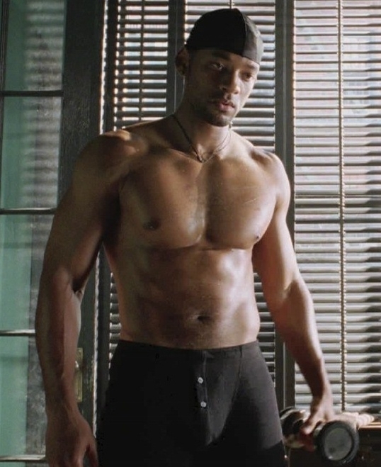 sexy male celebs: Muscular Will Smith
