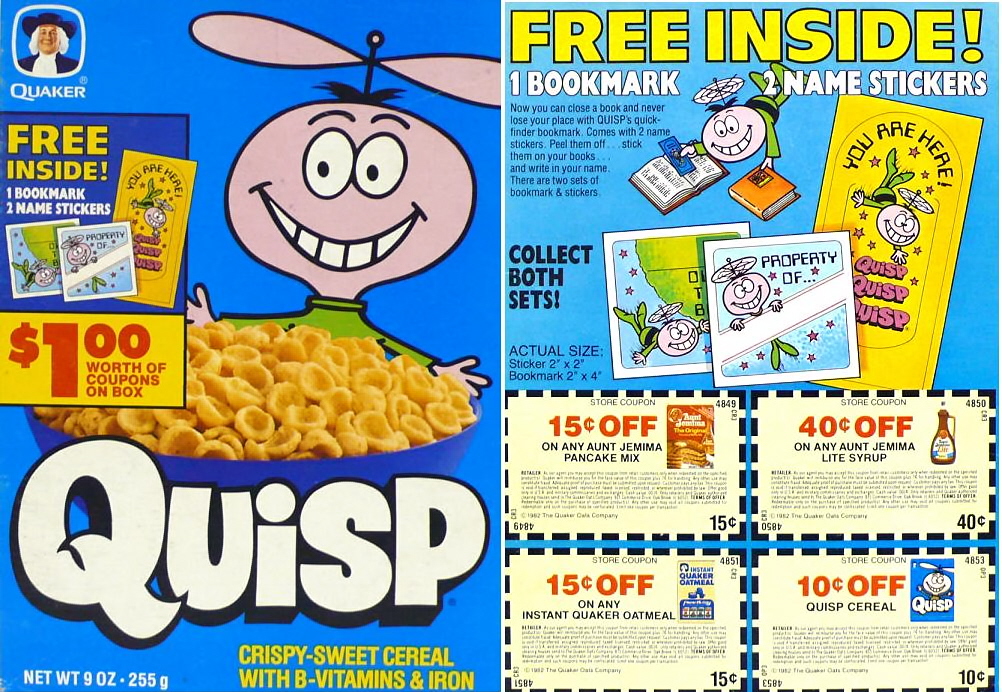 Cereal Box Price Guide Cereal Box Collecting by Pez Outlaw: Quaker ...