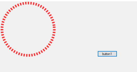 Drawing a dotted circle using C#.NET windows form