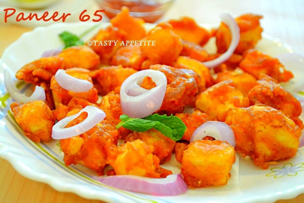 Paneer 65 Recipe / How to Make Paneer 65 - Easy Video Recipe