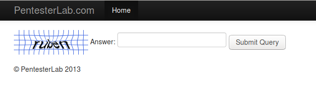 [Pentesterlab write-up] Web For Pentester II - Captcha