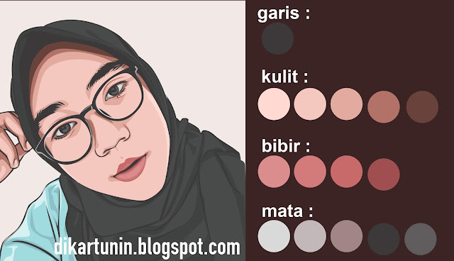 Membuat Palet Warna Vektor Kartun