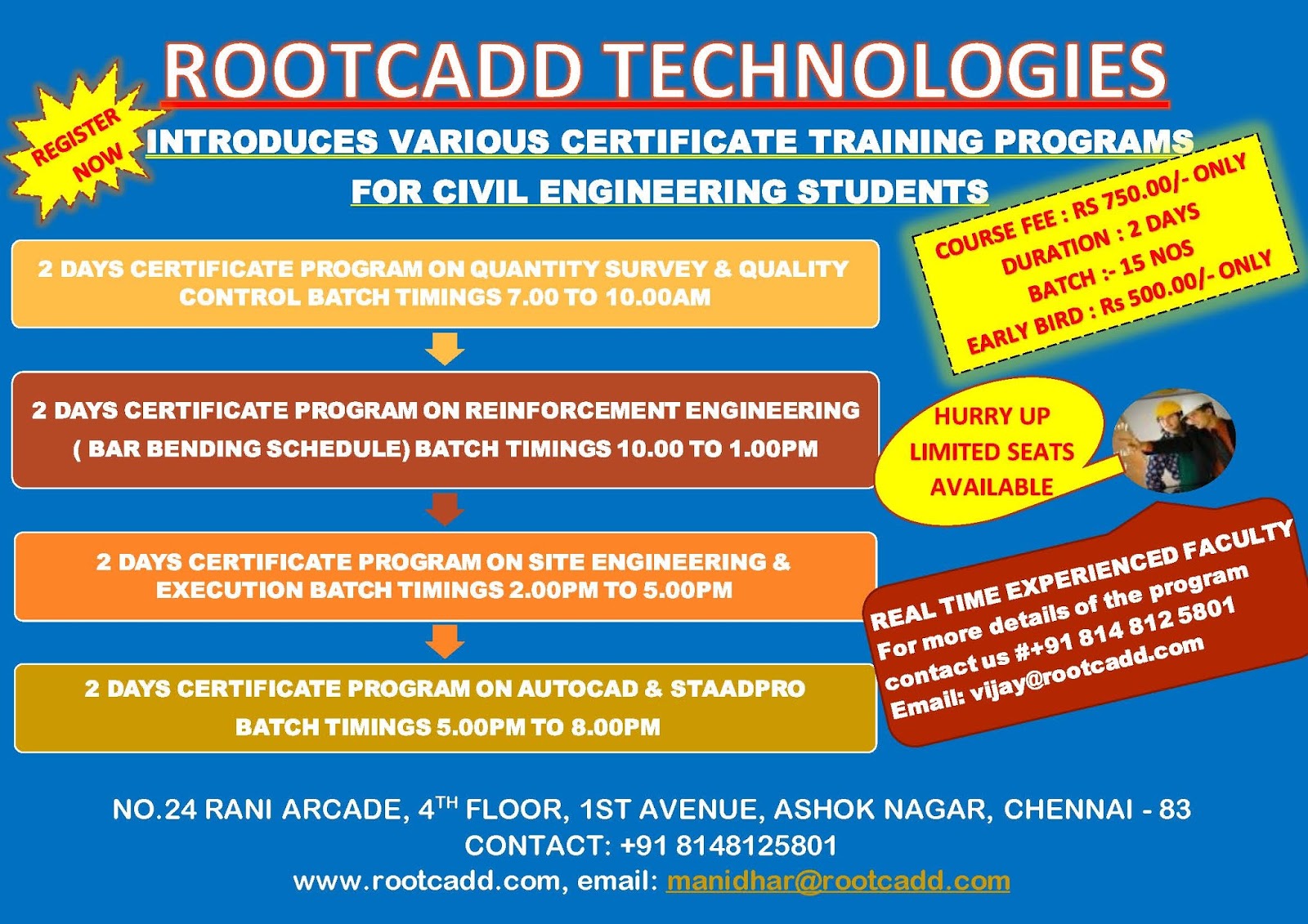 Opportunity for Civil Engineering students...... Grab it to make a ...